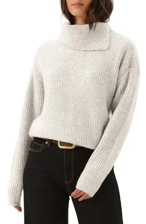 Karen Kane Split Neck Sweater Ecru
