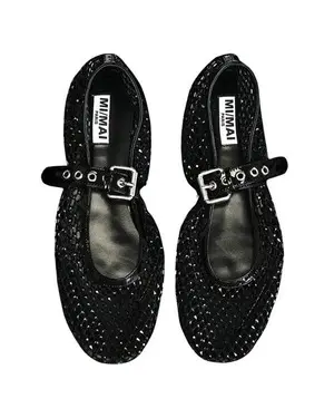 MI/MAI Romy Ballet Flat Shoes - Black