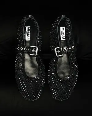 MI/MAI Romy Ballet Flat Shoes - Black