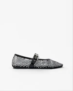 MI/MAI Romy Ballet Flat Shoes - White