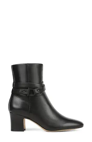 Franco Sarto Caden Leather Bootie - Black Leather