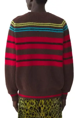 LANVIN Striped Sweater In Wool And Cashmere