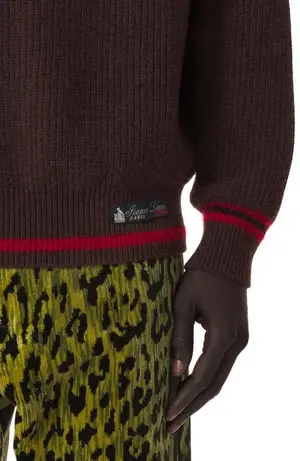 LANVIN Striped Sweater In Wool And Cashmere