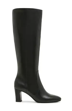 Blondo Mindy Knee High Leather Boot - Black Leather