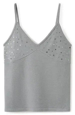 Mango Sequin Knit Camisole