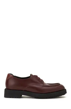 LANVIN Derby Shoes In Soft Leather - Brown