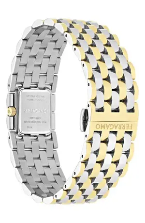 FERRAGAMO Mancette Two-tone Bracelet Watch