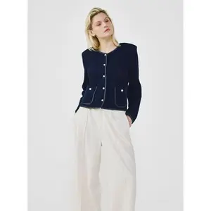 A.SHIMUS Lace Knit Cardigan - Navy