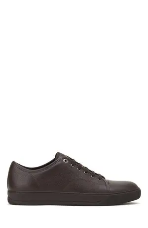 LANVIN Dbb1 Sneakers In Nappa And Grained Leather - Chocolate