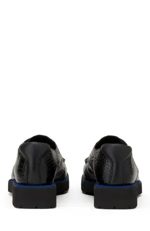 LANVIN Derby Shoes In Crocodile-embossed Leather