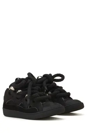 LANVIN Curb Snake Sneakers In Leather