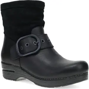 Dansko Pearson Leather Clog Boot Black