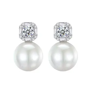 UNTAMED PETALS Kit Pearl And Crystal Earrings - Metallic Silver