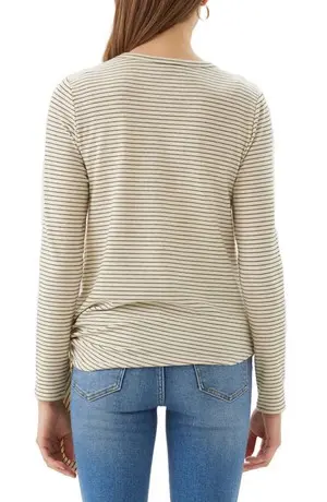 Karen Kane Stripe Side Tie Top