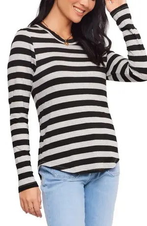 Karen Kane Crewneck Long Sleeve Top
