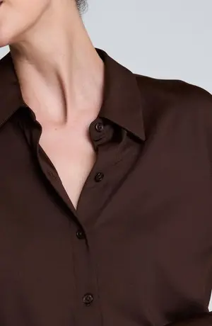 KENNETH COLE Long Sleeve Button Front Shirt