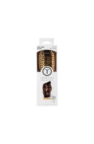 TELETIES Mini Vented Hair Brush - Tortoise