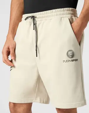 PLEIN SPORT Loose Fit Jogging Shorts Scratch - Grey