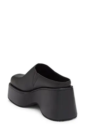 Jeffrey Campbell Waveform Leather Platform Wedge Mule