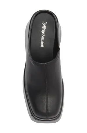 Jeffrey Campbell Waveform Leather Platform Wedge Mule