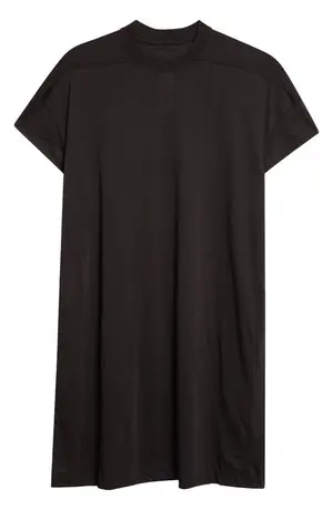 Rick Owens Jumbo Wool & Silk T-shirt Black
