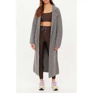 The Upside Oli Knit Wool Cardigan Coat - Grey