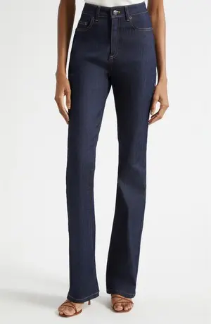Cinq À Sept Stevie High Waist Straight Leg Jeans