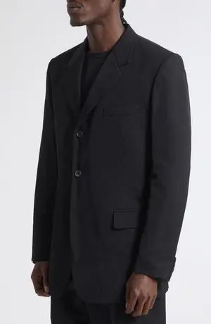 Yohji Yamamoto Gabardine Single Breasted Sport Coat