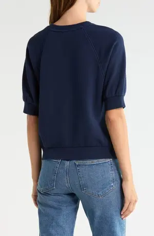 Paige Queene Cotton Puff Sleeve Sweatshirt