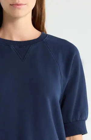 Paige Queene Cotton Puff Sleeve Sweatshirt