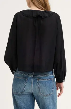 Madewell The Georgina Long Sleeve Voile Top