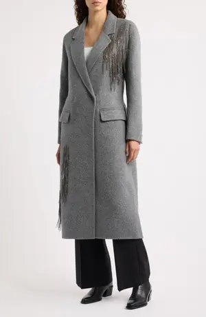 Kobi Halperin Sydni Wool & Silk Blend Wrap Coat