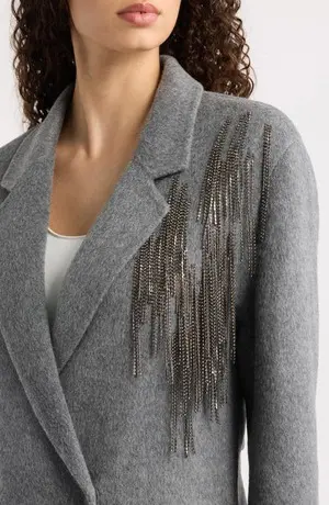 Kobi Halperin Sydni Wool & Silk Blend Wrap Coat