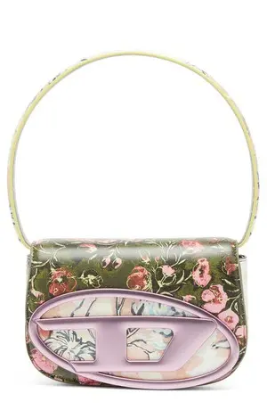 DIESEL® 1dr Faux Leather Shoulder Bag Dark/green