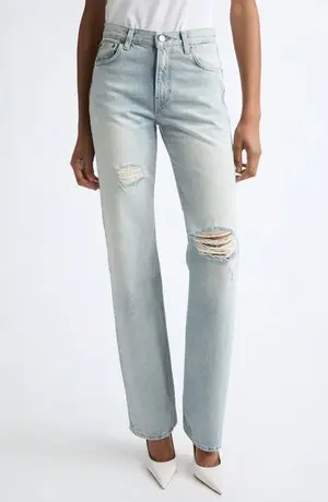 HAIKURE Haikure Star Ripped High Waist Wide Leg Jeans