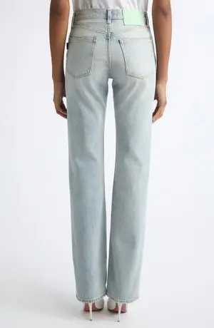 HAIKURE Star Ripped High Waist Wide Leg Jeans