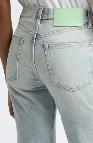 HAIKURE Star Ripped High Waist Wide Leg Jeans