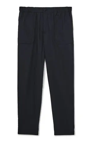 REISS Snap Utility Pants - Navy