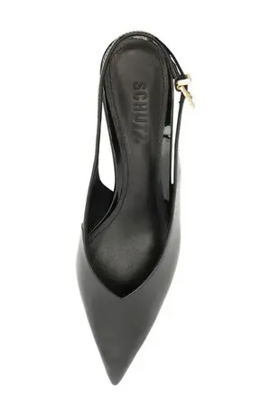 Schutz Alicia Leather Slingback Pump