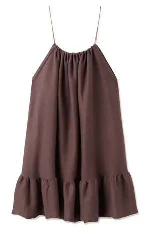 Mango Gathered Halter Neck Mini Dress