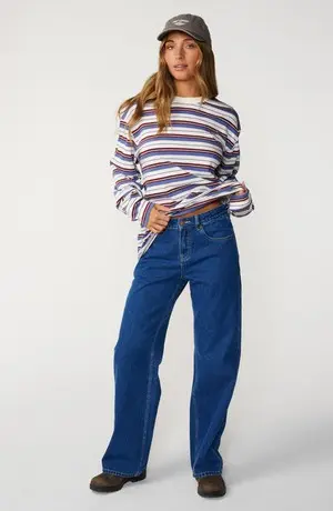 Rip Curl S-series Oversized Striped Long Sleeve T-shirt