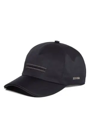 Zegna Baseball Cap - Navy Blue