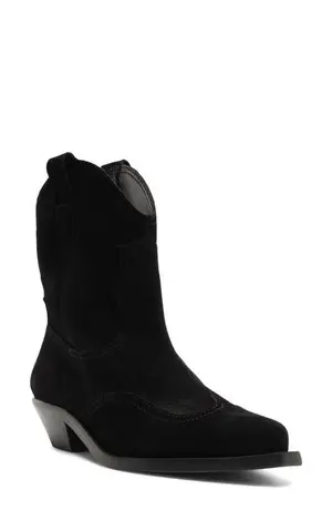Schutz Nash Leather Bootie - Black