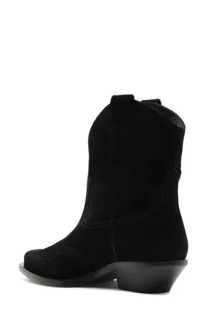 Schutz Nash Leather Bootie - Black