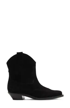 Schutz Nash Leather Bootie - Black