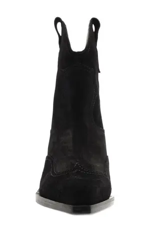 Schutz Nash Leather Bootie - Black