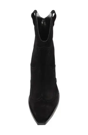 Schutz Nash Leather Bootie - Black