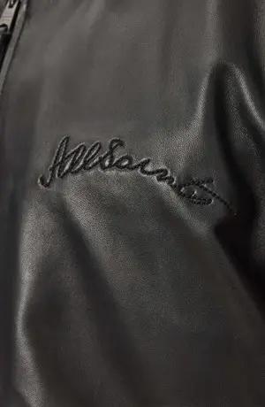 ALLSAINTS Leather Bomber Jacket