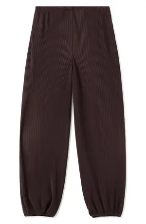 Mango Textured Baggy Pants
