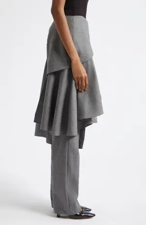 DIOTIMA Cheval Wool Peplum Pants